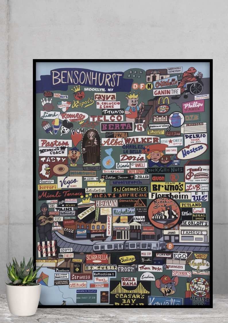 Bensonhurst Brooklyn the Good Ol Days Poster Print - Etsy
