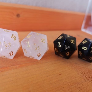 Full Set Wedding Dice Dice Set Dungeons & Dragons DND Dice Stone Dice ...