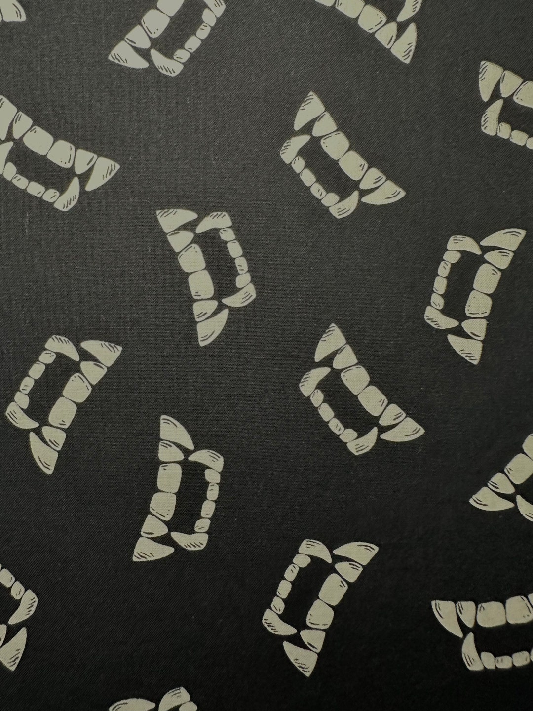 MADE to ORDER Vampire Teeth Fangs Glow Surgical Scrub Hat Cap for ...