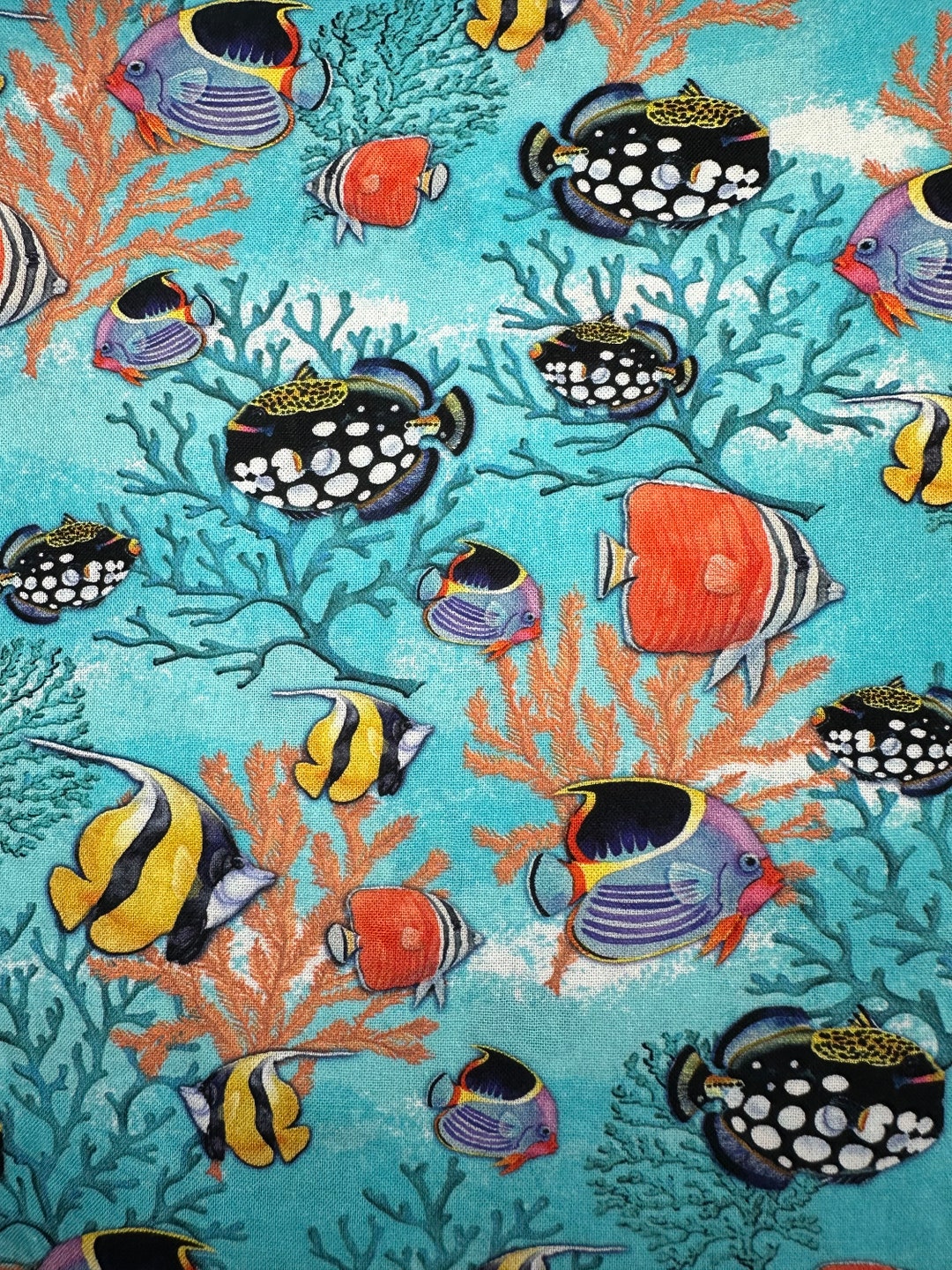 MADE to ORDER Tropical Coral Fish Scuba Dive Hat Cap for Doctor Nurse ...