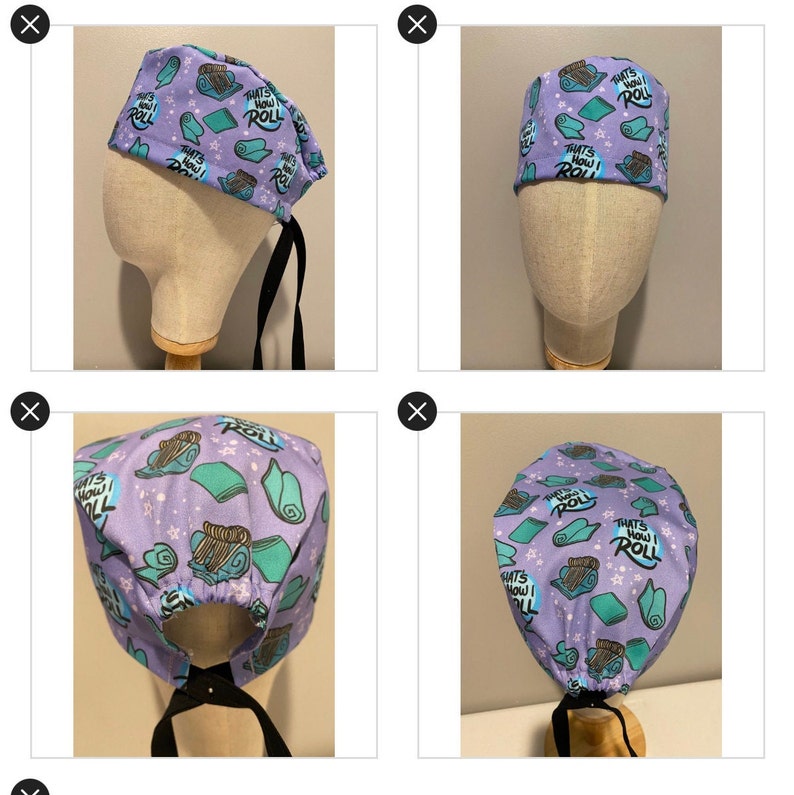 MADE to ORDER Magic Castle Wizard Witchcraft Surgical Scrub Hat Cap for ...