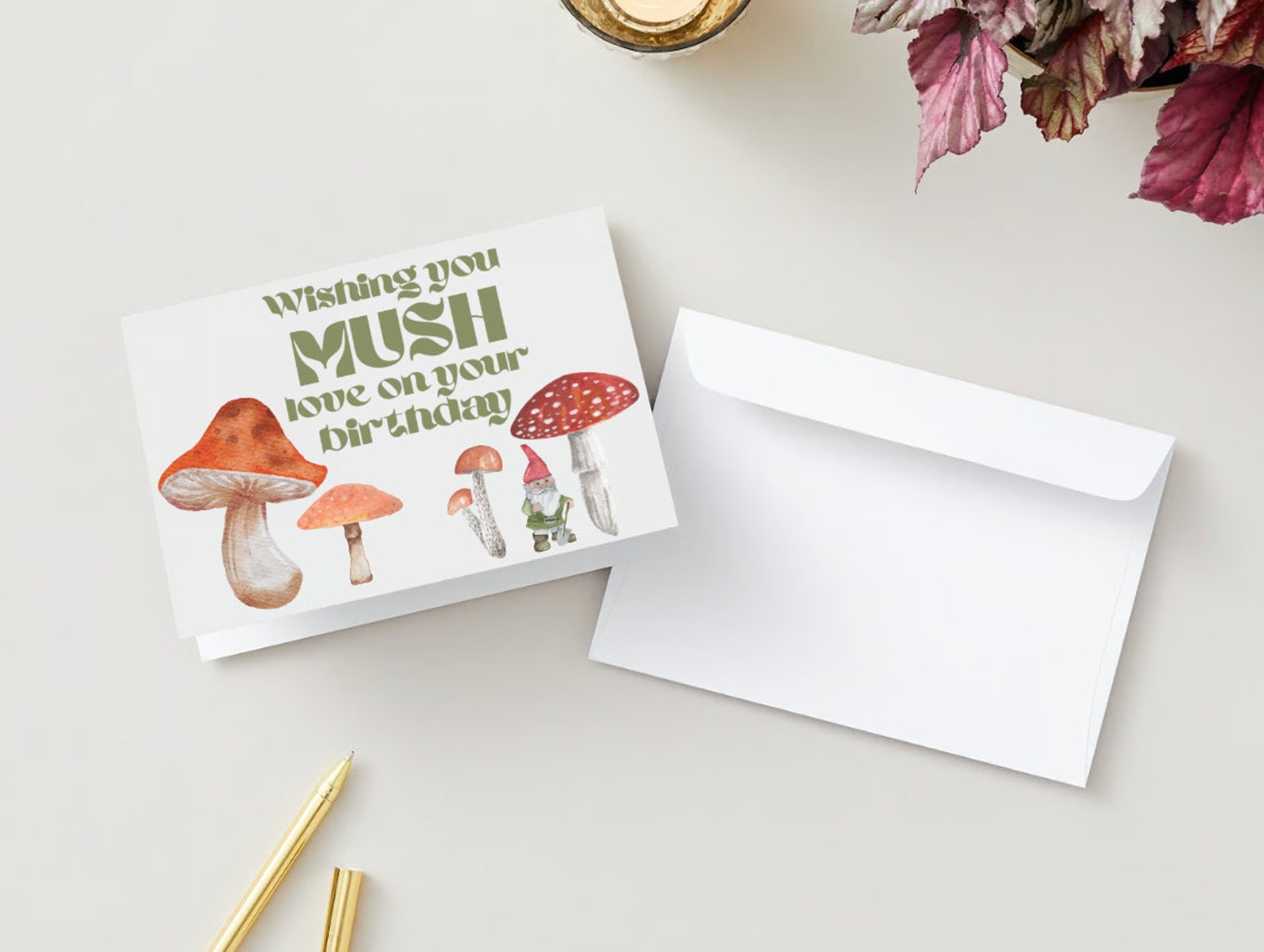 MUSH LOVE Printable Birthday Card - Etsy