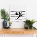 Bass Clef Wall Art, C Clef Music Poster, Bass Clef Print, Music ...