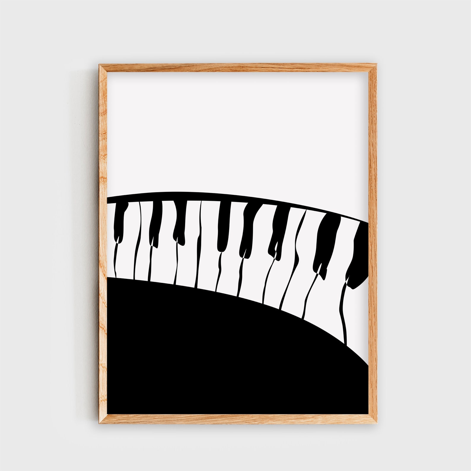 Set of 3 Piano Wall Art, Piano Poster, Minimalist Black and White ...