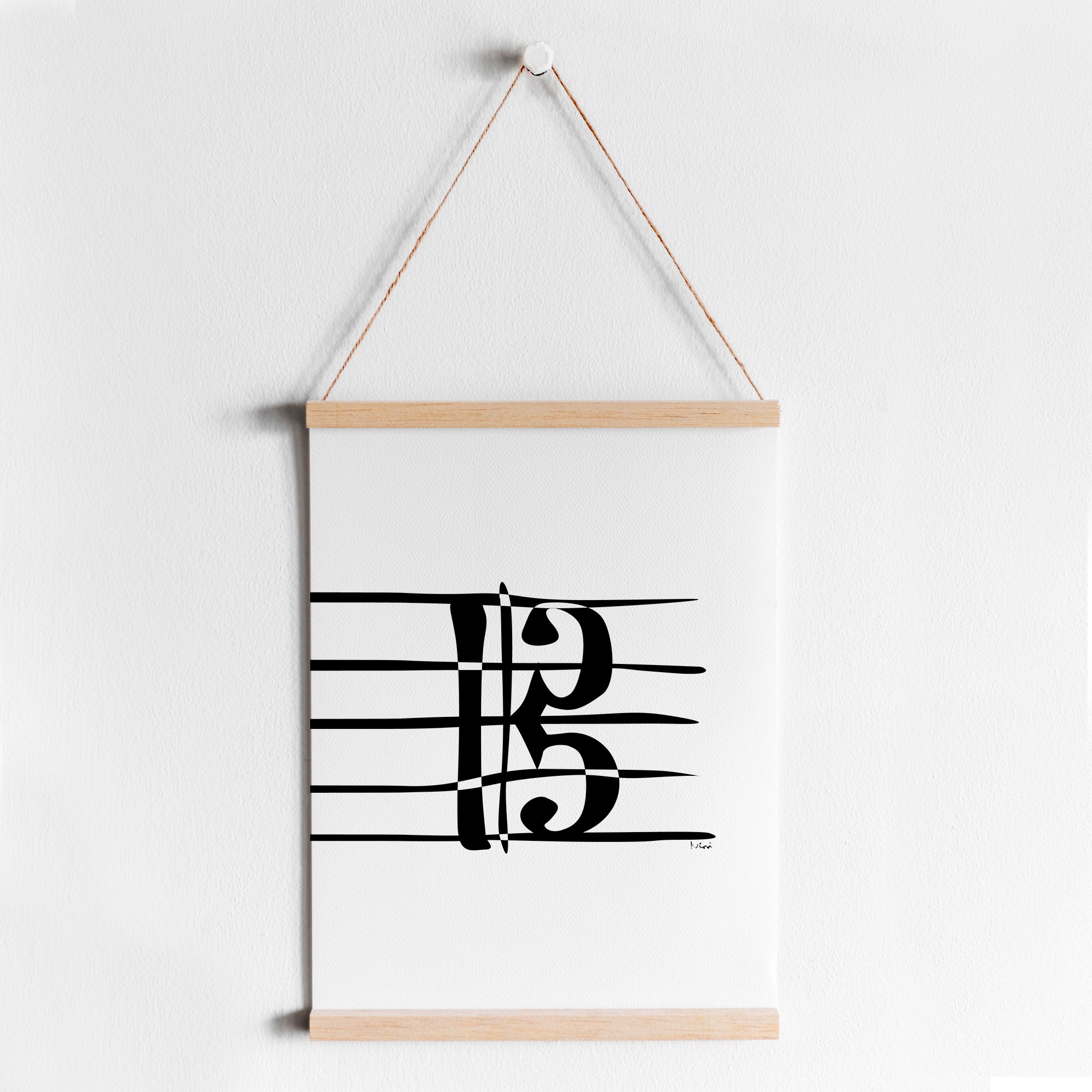 Alto Clef Wall Art, Alto Clef Music Poster, Alto Clef Print, Music ...