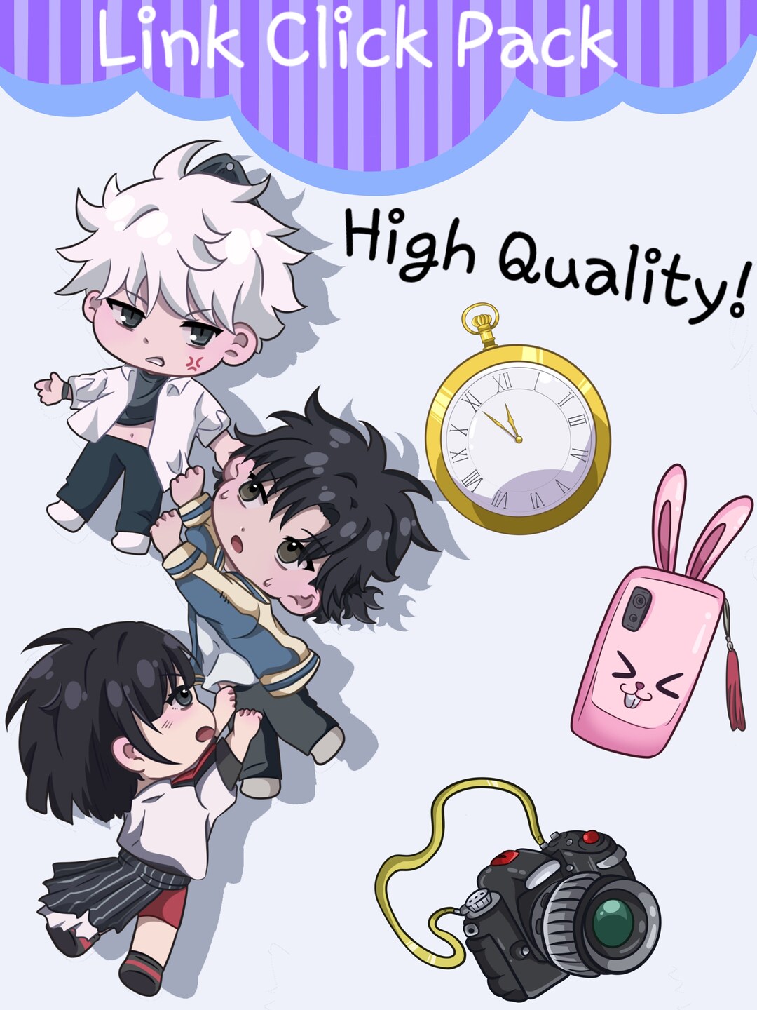 Link Click - Pack 001 - Chibis - Etsy