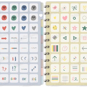 Digital Colourful Deco Clip Art/sticker/goodnotes/planner Material.png ...