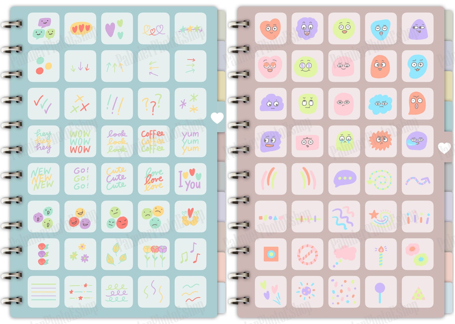 Digital Colourful Deco Clip Art/sticker/goodnotes/planner Material.png ...