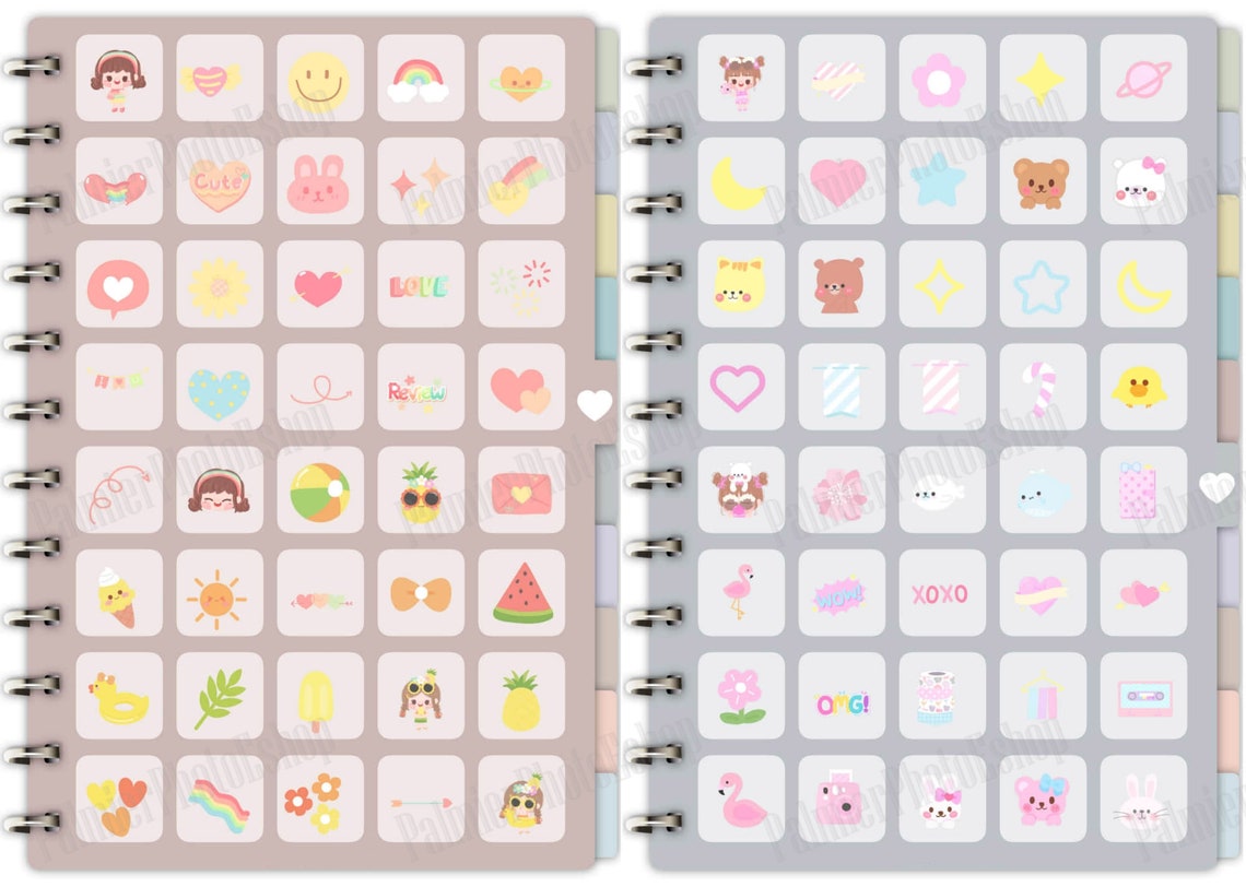Digital Cute Softy Icons/emoji Cute Clip Art/sticker/goodnotes/planner ...