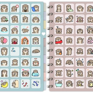 Digital Otter San Clip Art/sticker/goodnotes/scrapbook/diary/planner ...