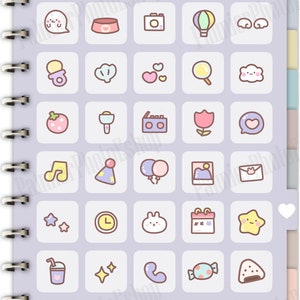 Digital Cute Icons Clip Art/sticker/goodnotes/scrapbook/diary/planner ...