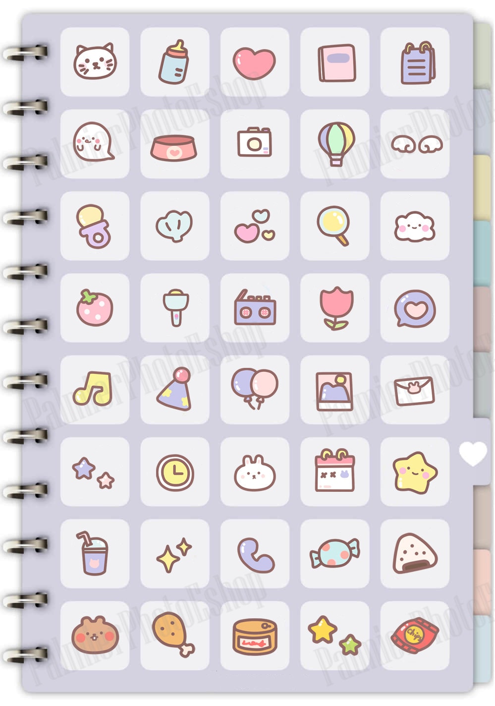 Digital Cute Icons Clip Art/sticker/goodnotes/scrapbook/diary/planner ...