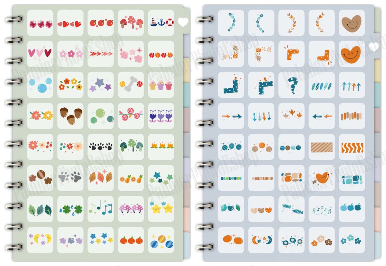 Digital Kawaii Seperation Line Clip Art/sticker/goodnotes/planner ...