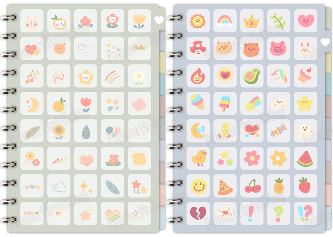Digital Cute Softy Icons/emoji Cute Clip Art/sticker/goodnotes/planner ...