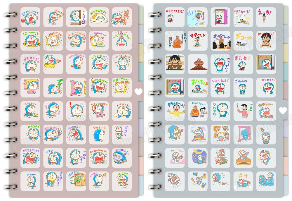 Digital Doraemon Character Clip Art/sticker/goodnotes/planner Material ...