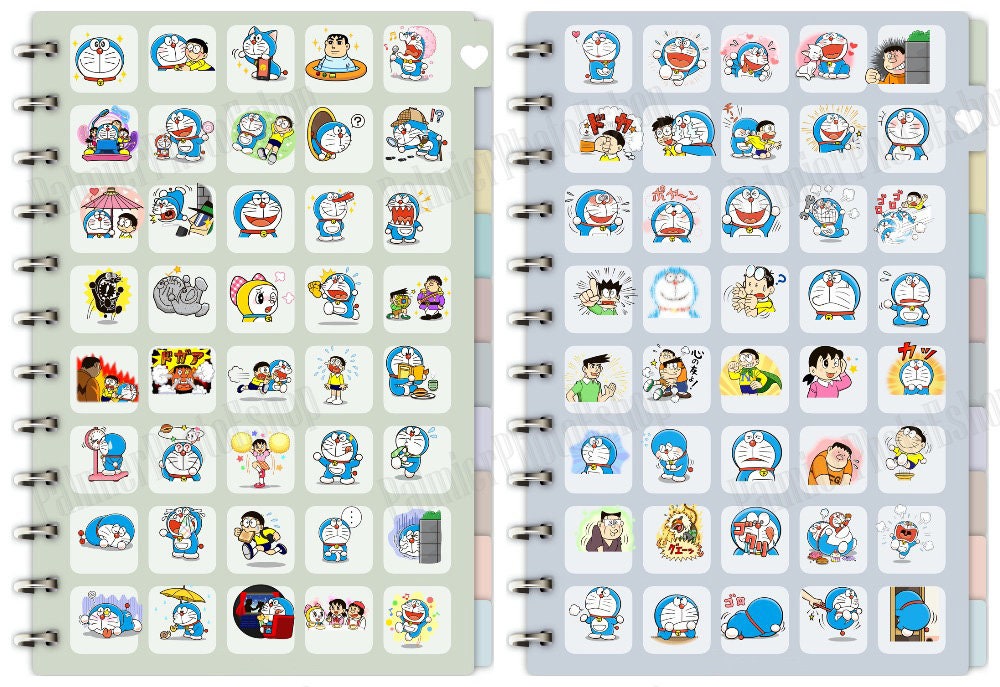 Digital Doraemon Character Clip Art/sticker/goodnotes/planner Material ...