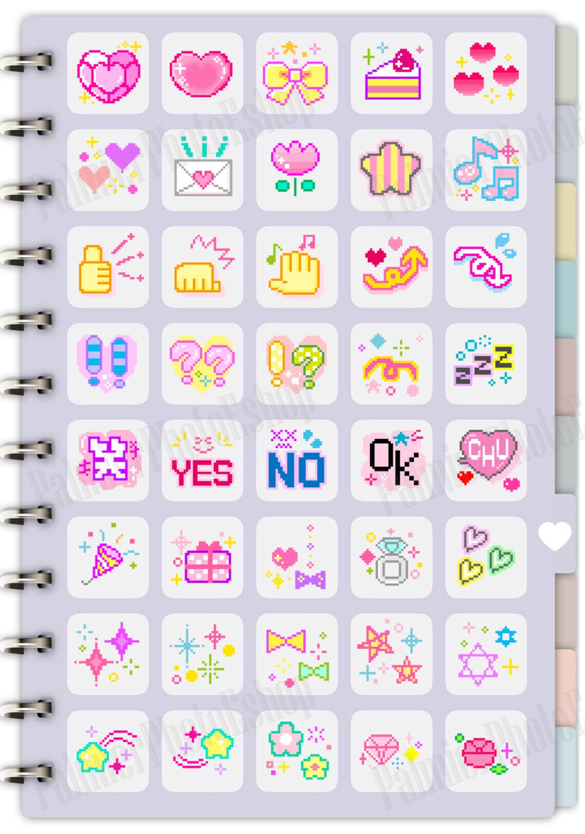 Digital Cute Pixel Icons Clip Art/sticker/goodnotes/scrapbook/diary ...