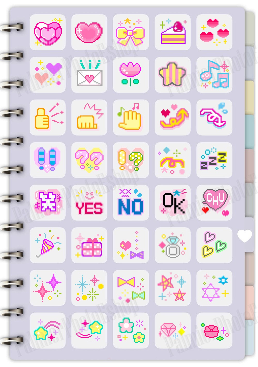 Digital Cute Pixel Icons Clip Art/sticker/goodnotes/scrapbook/diary ...