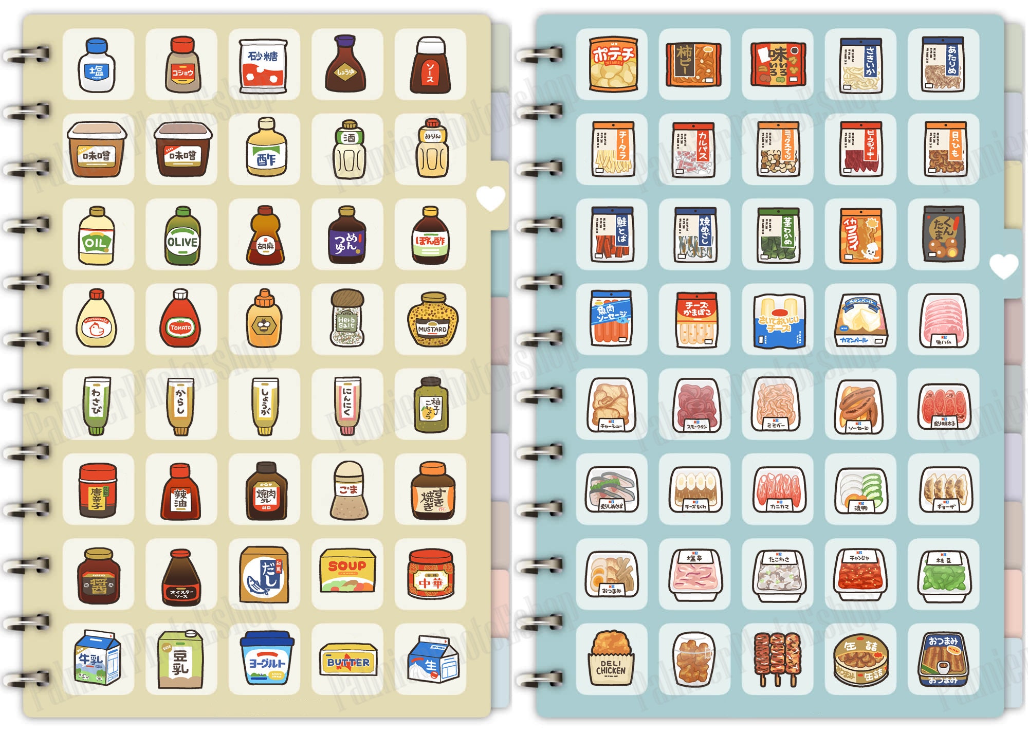 Digital Supermarket/grocery Store Clip Art/sticker/goodnotes/scrapbook ...