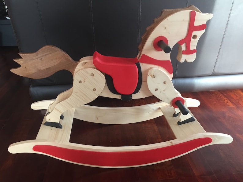 Handmade Customizable Wooden Rocking Horse. - Etsy