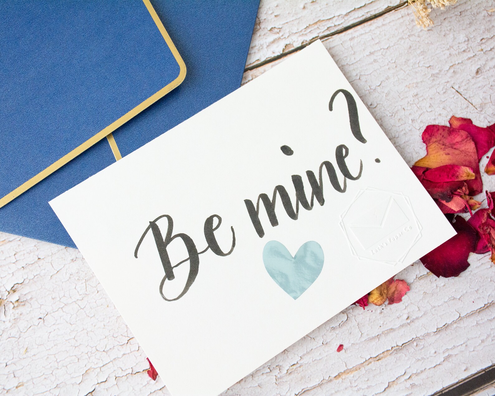 Light Blue Heart Sticker Sheet, Pastel Blue Metallic Stickers, Small ...
