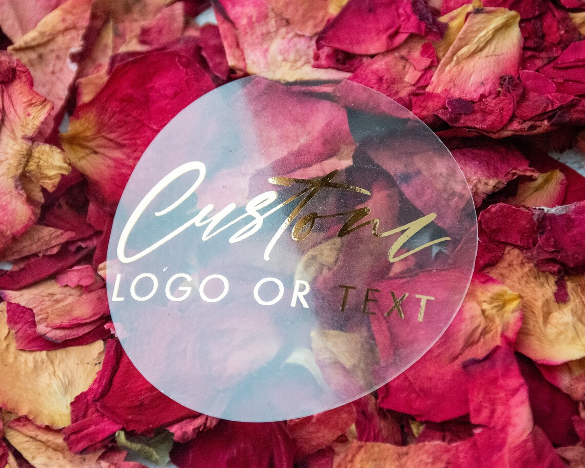 Custom See Through Labels Circular Transparent Labels Large - Etsy