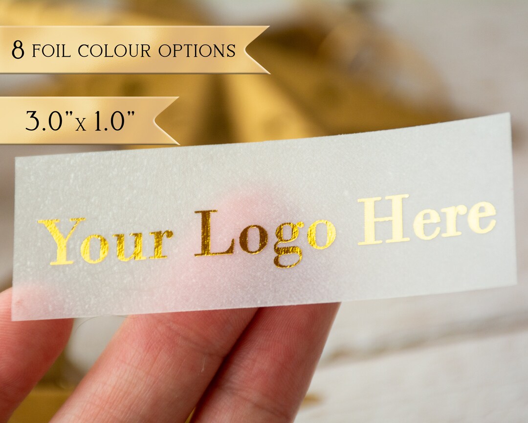 3x1 Inch Custom Foil Stickers, Personalized Logo Stickers, Real Foil ...