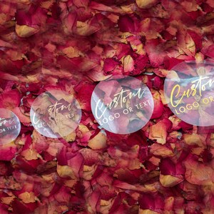 Custom See Through Labels, Circular Transparent Labels, Large Round ...