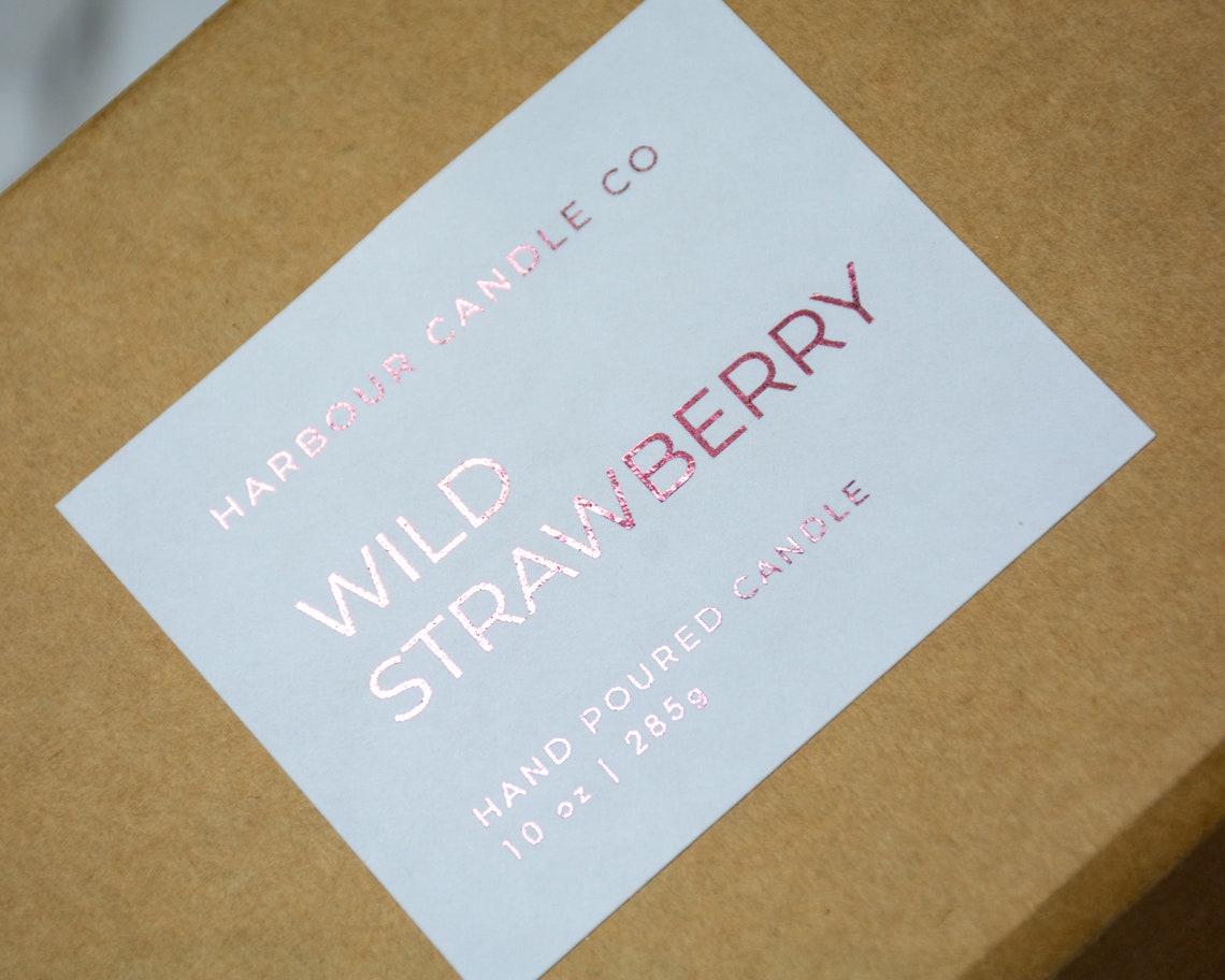 Small Business Foil Candle Labels Customized Candle Stickers | Etsy