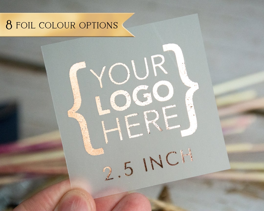 2.5" Small Business Stickers, Custom Branding Stickers, Foil Brand ...