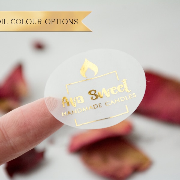 Transparent Labels With Gold Print - Etsy