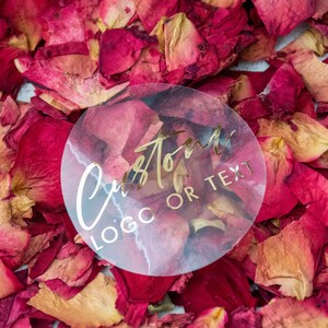 Custom See Through Labels, Circular Transparent Labels, Large Round ...