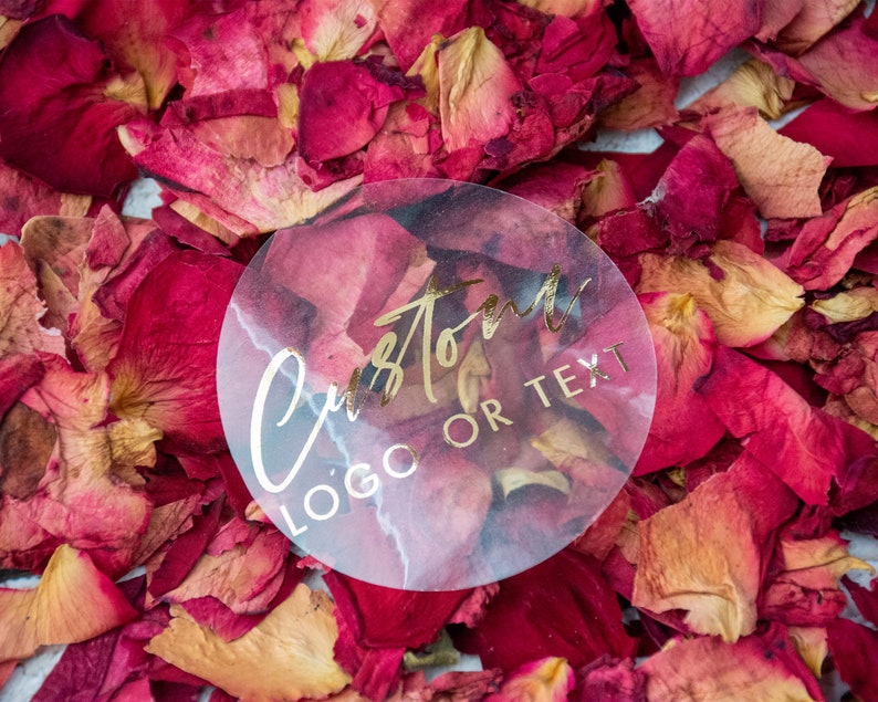 Custom See Through Labels Circular Transparent Labels Large - Etsy