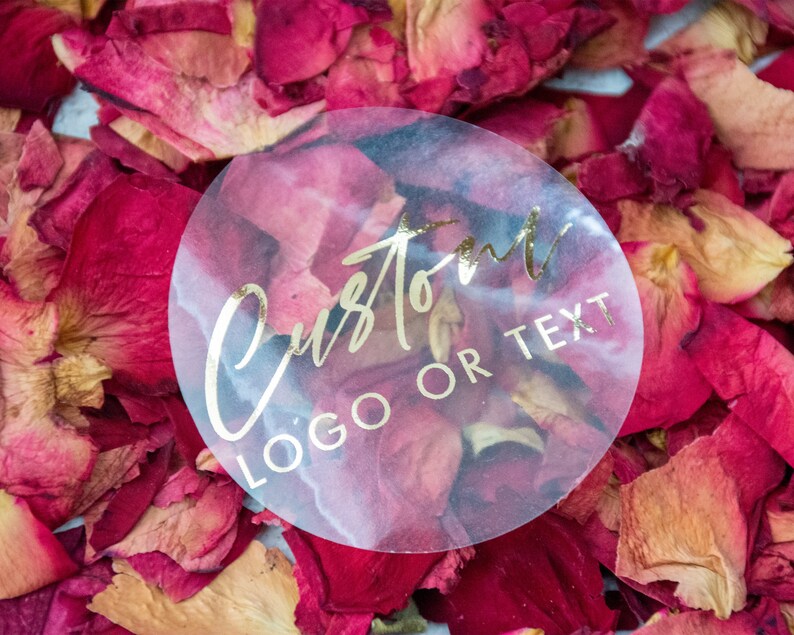 Custom See Through Labels Circular Transparent Labels Large - Etsy