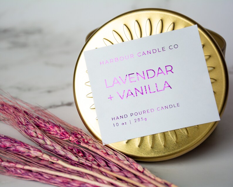 Small Business Foil Candle Labels Customized Candle Stickers - Etsy