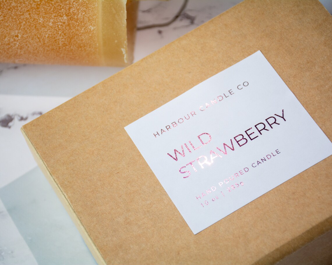 Small Business Foil Candle Labels Customized Candle Stickers | Etsy