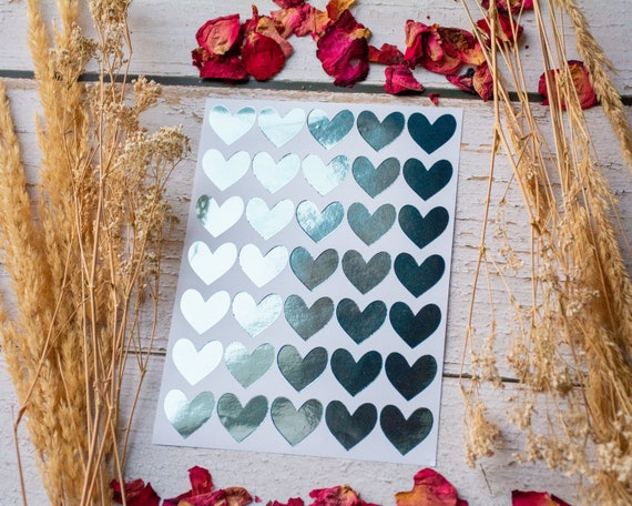 Light Blue Heart Sticker Sheet Pastel Blue Metallic Stickers - Etsy