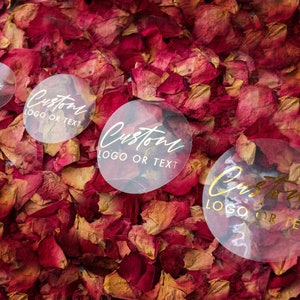 Custom See Through Labels, Circular Transparent Labels, Large Round ...