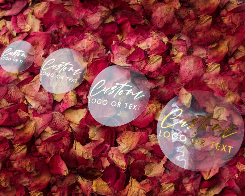 Custom See Through Labels Circular Transparent Labels Large - Etsy