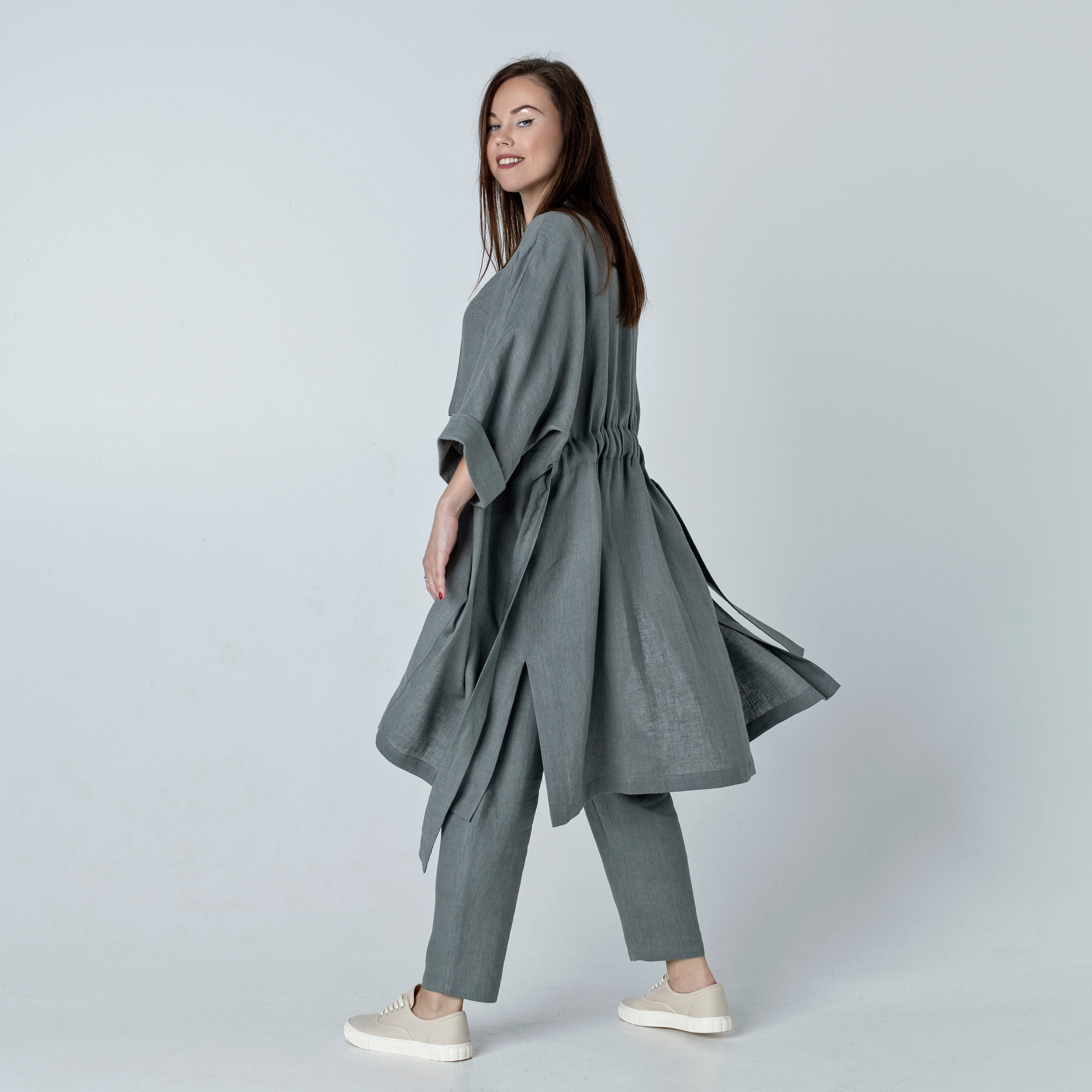 Long Linen Jacket Linen Jacket Linen Jacket for Women | Etsy