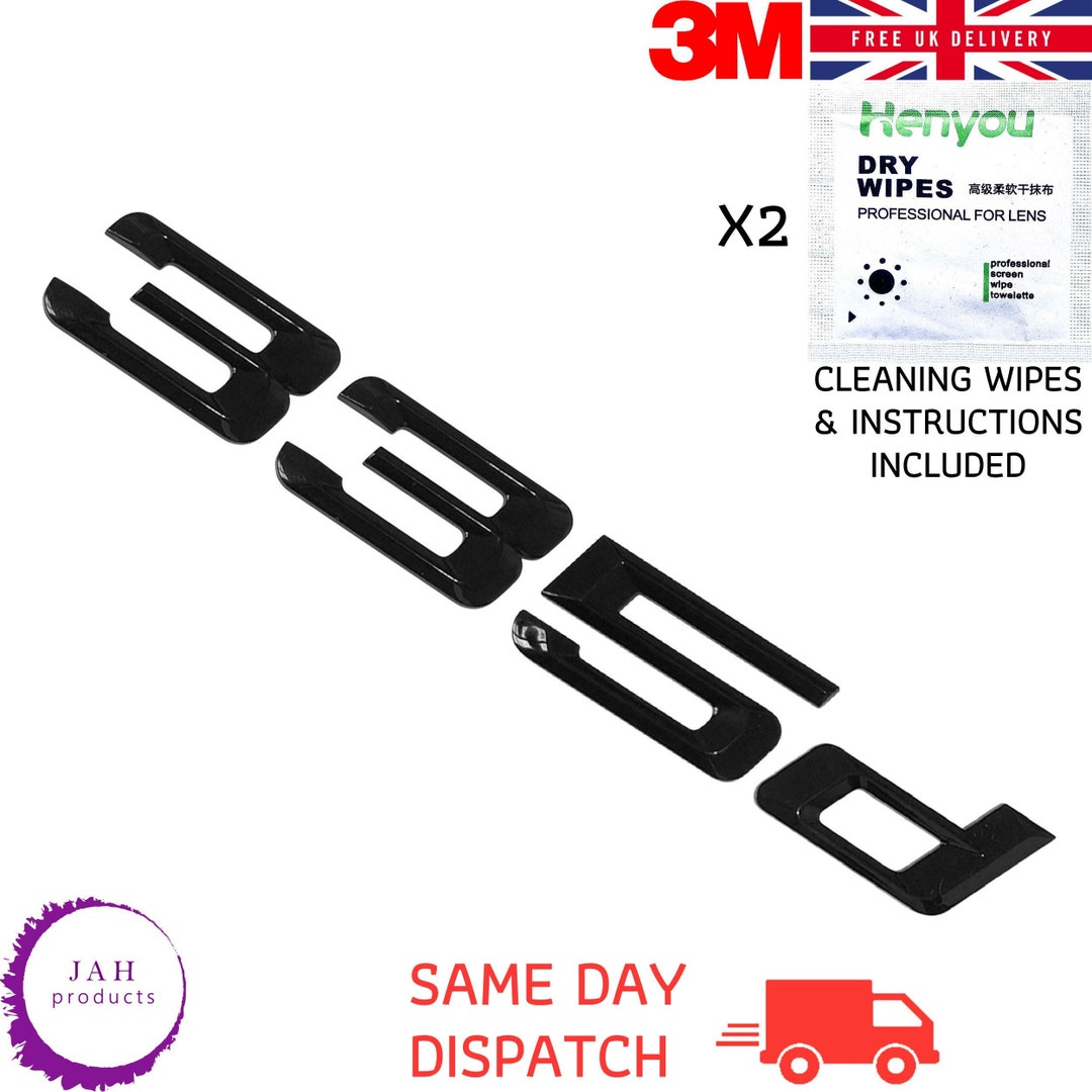 335d Lettering Rear Boot Lid Trunk Badge Emblem for BMW 3 Series, Gloss ...