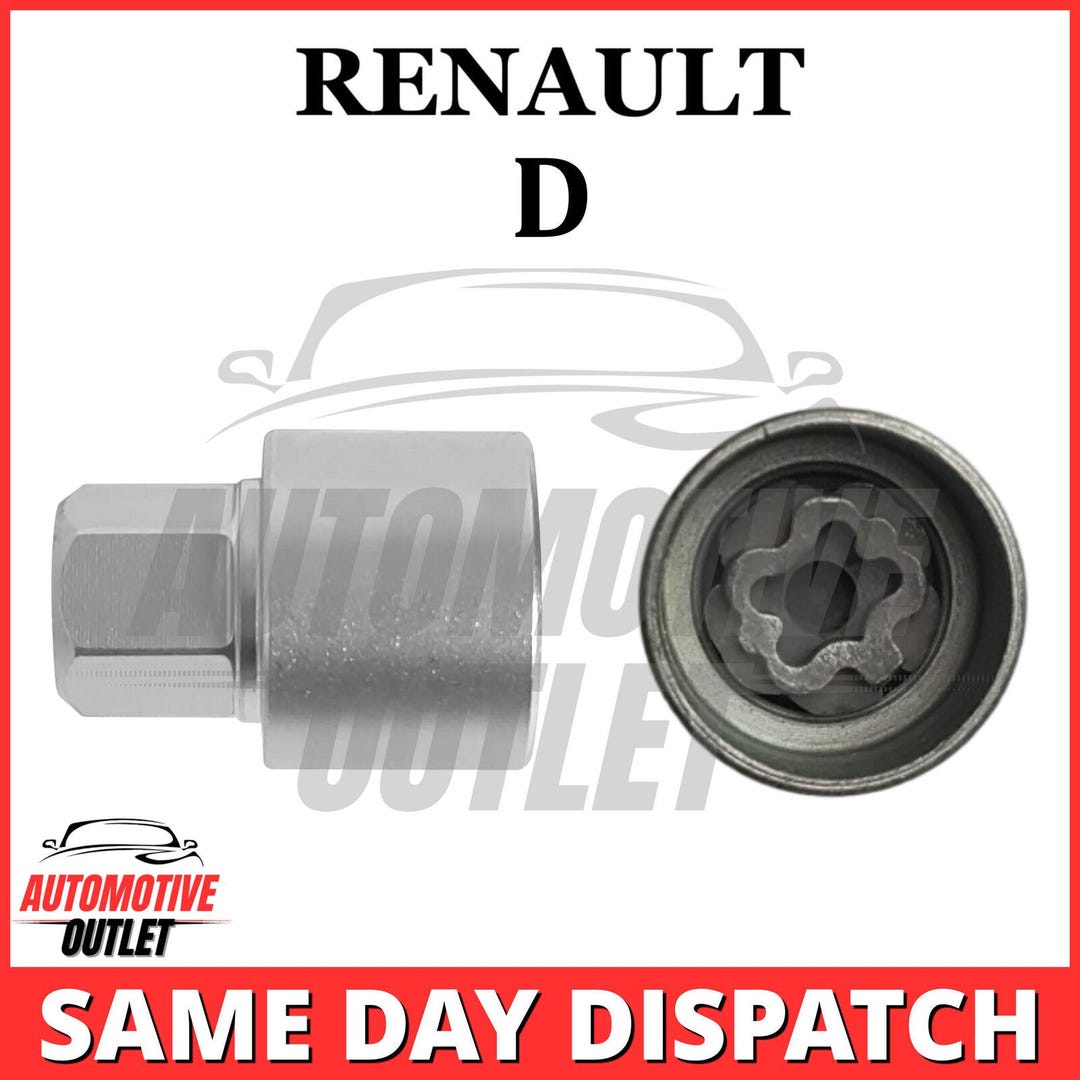 Locking Wheel Master Security Nut Bolt Remover Key Socket D for Renault ...