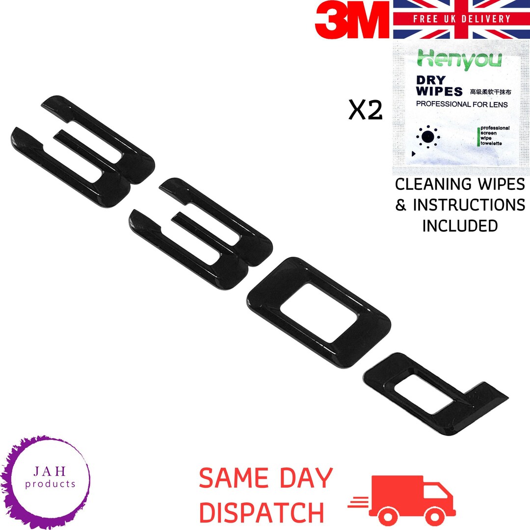 330d Lettering Rear Boot Lid Trunk Badge Emblem for BMW 3 Series, Gloss ...