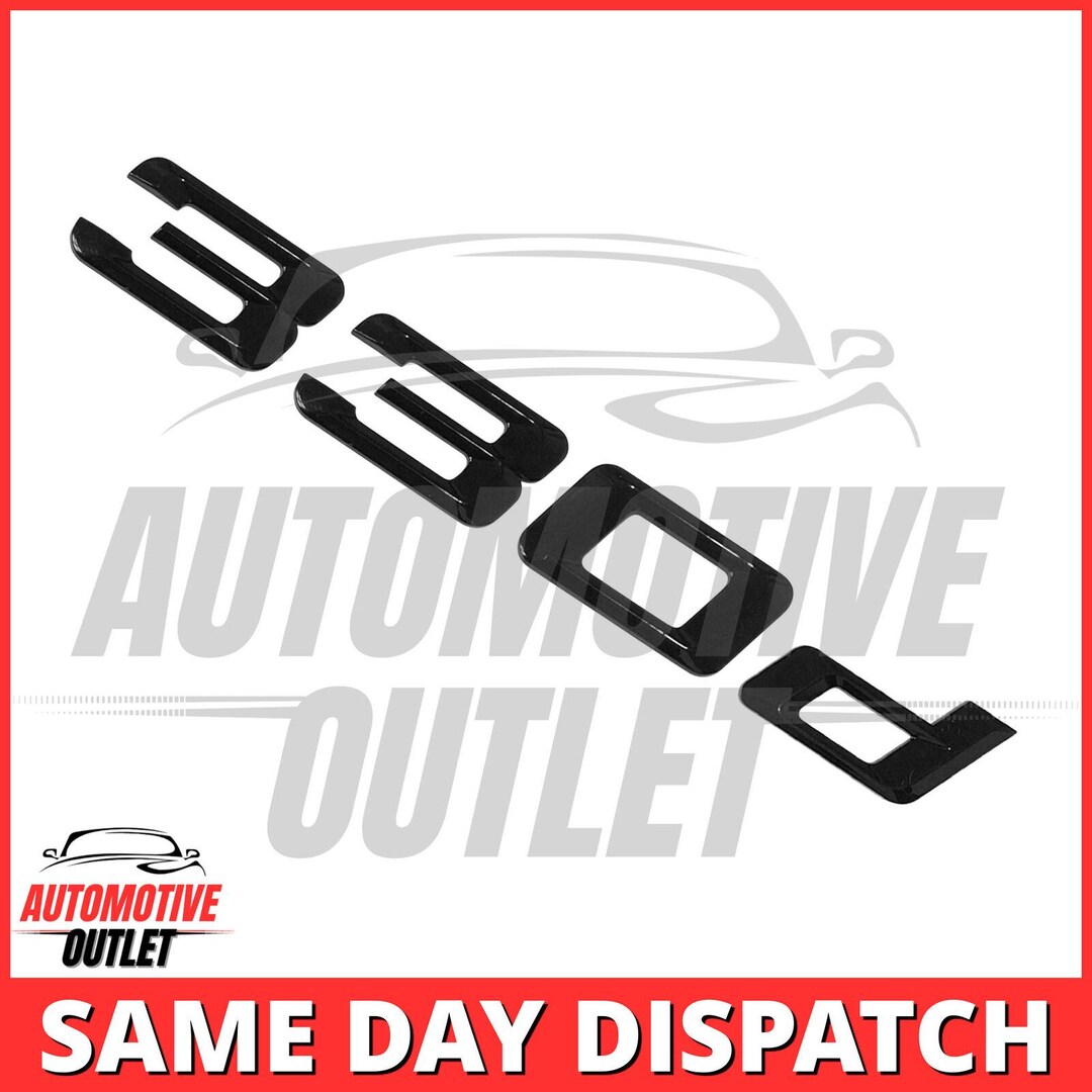 330d Lettering Rear Boot Lid Trunk Badge Emblem for BMW 3 Series, Gloss ...