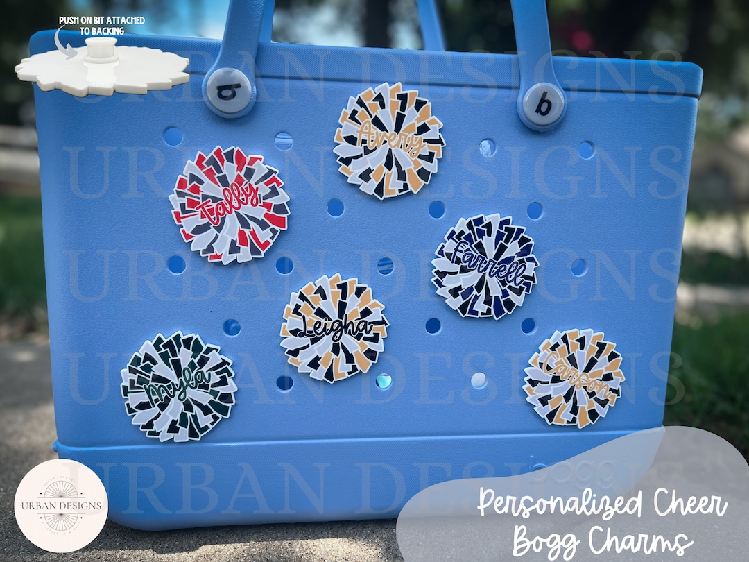 Cheer Bogg Bag Charm Personalized, Bogg Bit, Custom Cheerleader Bogg Charm, Cheer Mom, Cheer ...