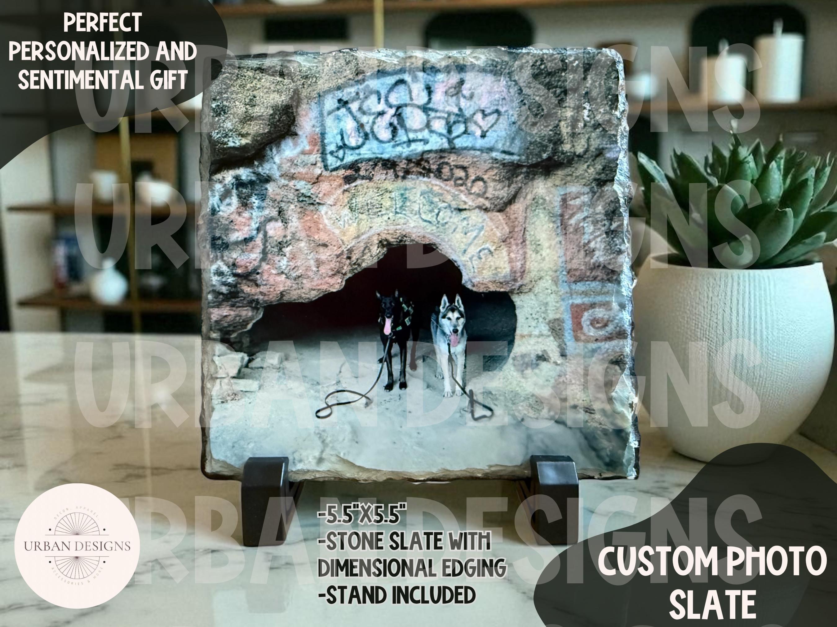 Personalized Photo Slate, Slate Photo Tile, Photo Plaque, Wedding Gift ...