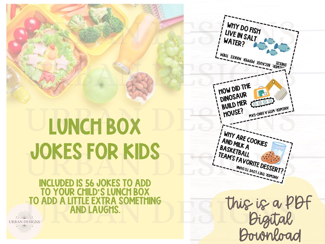 Lunch Box Jokes for Kids, Printable Lunch Box Jokes, Jokes for Kids ...