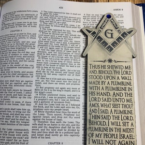 Masonic Freemasonry - Set of 3 Wood and Leather Bookmarks - Custom ...