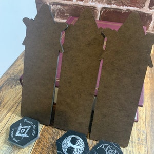 Masonic Freemasonry - Set of 3 Wood and Leather Bookmarks - Custom ...