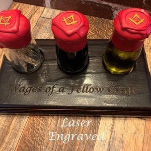 Masonic Wages of a Fellow Craft Display - Degree Work Version ...